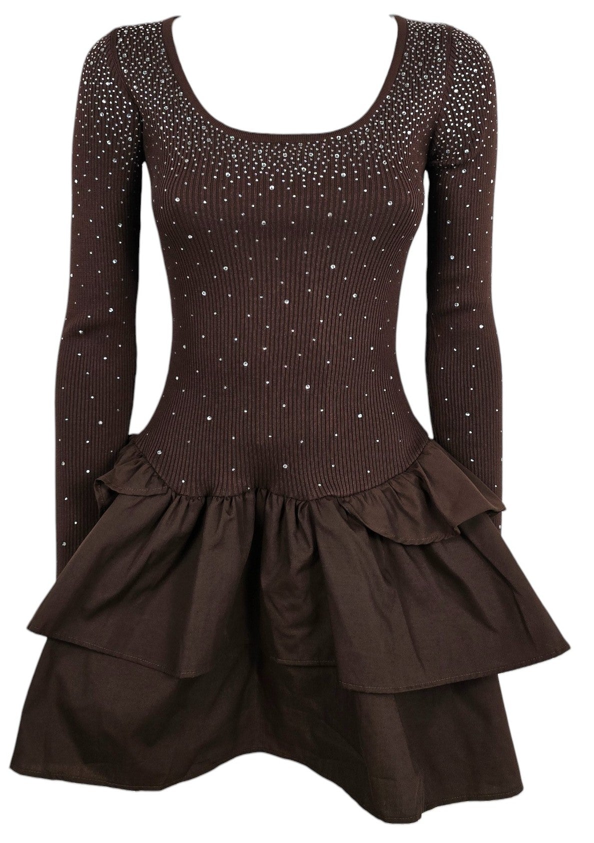 Abito con strass e volant – MARINA ELSY ARMOR
